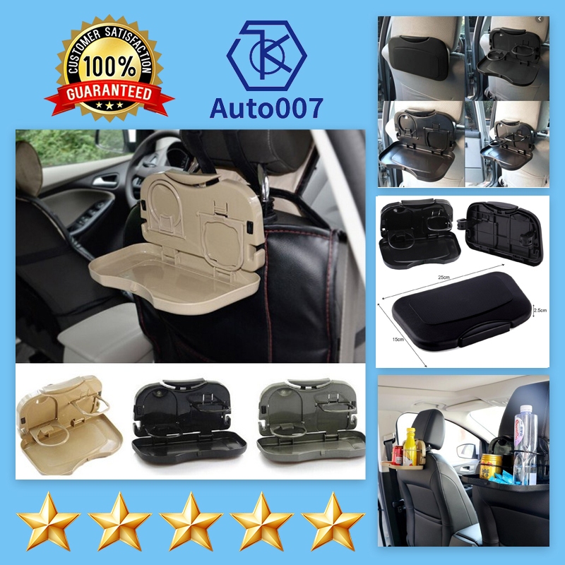 Auto007 Car Seat Back Dining Table Drink Food Cup Tray Auto Foldable Desk Tray Holder Q-4 ...
