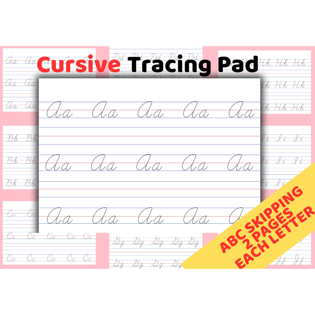 CURSIVE TRACING PAD FOR KIDS | Shopee Philippines