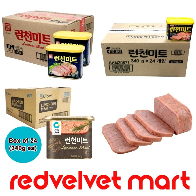 KOREAN LUNCHEON MEAT 340G HANSUNG 1BOX/ LOTTE 1BOX/ DAESANG 1BOX ...
