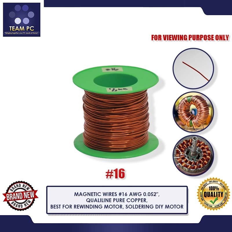 MAGNETIC WIRES #16 AWG 0.052", QUALILINE PURE COPPER, BEST FOR ...