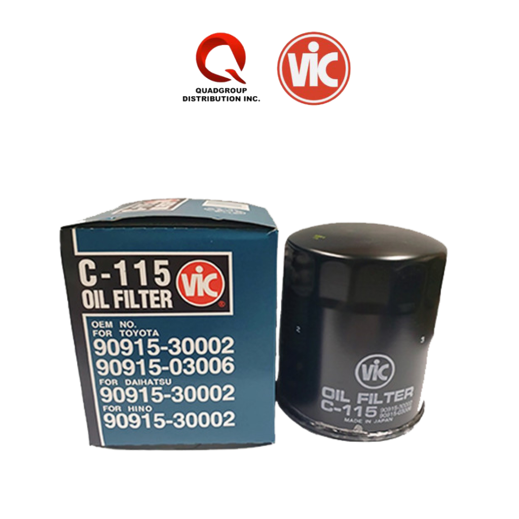 VIC FILTERS - C-115 OIL FILTER (TOYOTA HI-ACE, HILUX) | Shopee Philippines