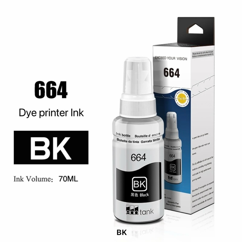 BLACK ! Compatible Refill Ink Ink 664 T664 Black Wholesale for L120 ...