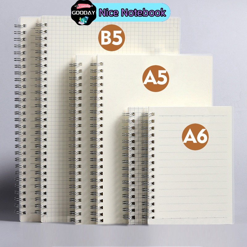 GOODAY A5/B5/A6 80 Sheets Notebook Spiral Journal Writing Notebooks For ...