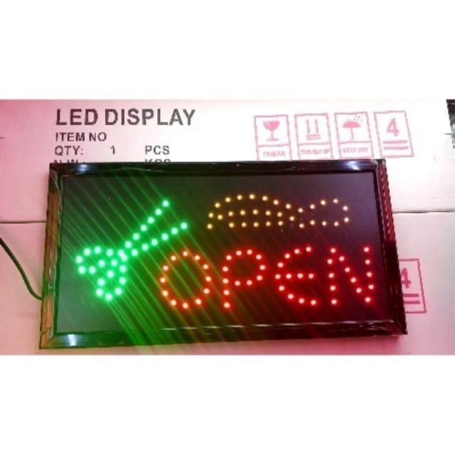 LED signs open scissors (SMALL) | Shopee Philippines