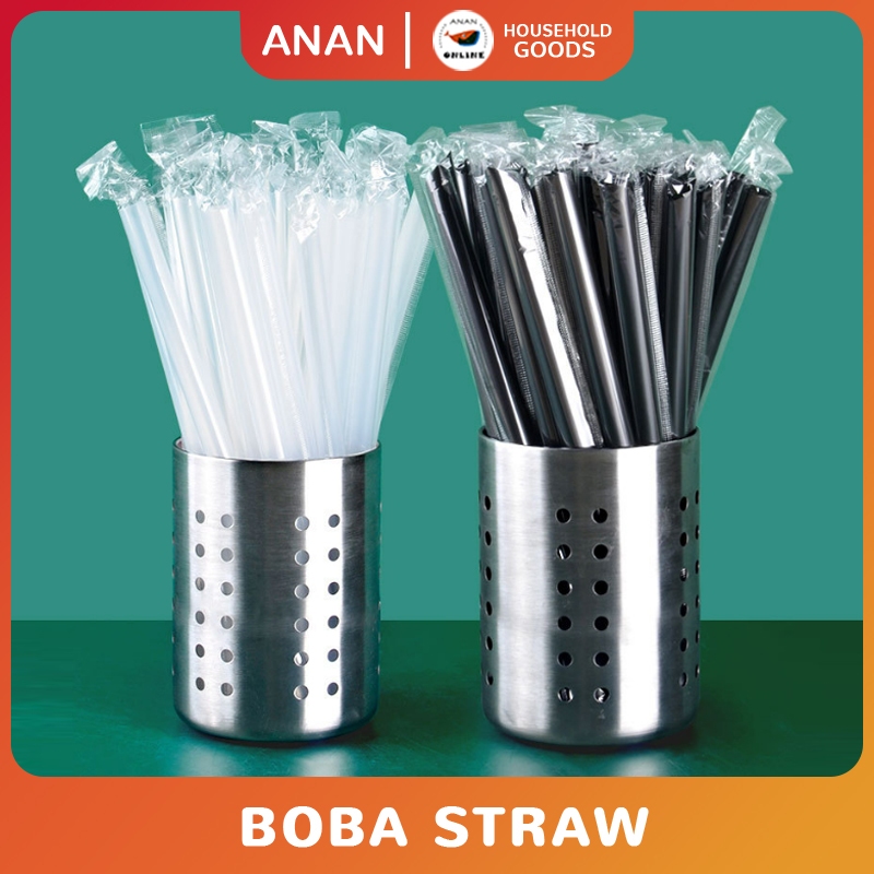 100pcs Boba Straw Individual Wrapped 21/23CM /Milktea Straw /Juice ...