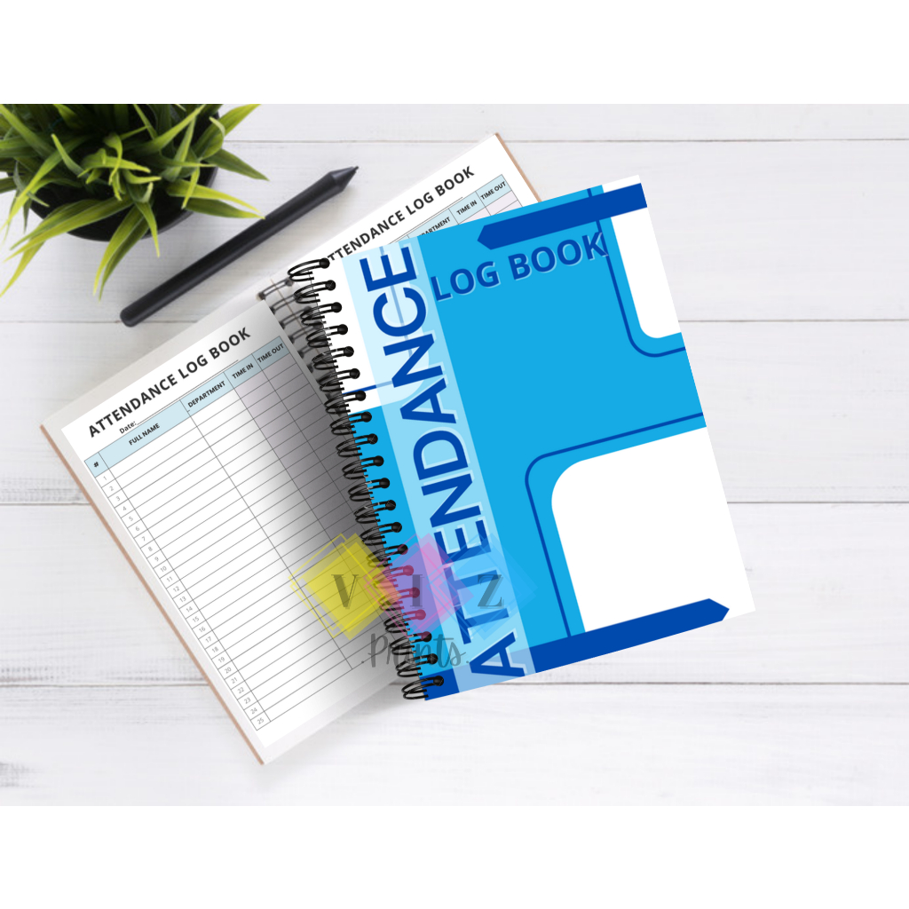 Attendance Log Book / Notebook / Journal / Tracker | Shopee Philippines