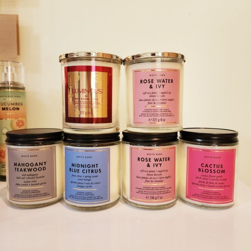 Bath & Body Works Single Wick Scented Candle 7 oz/ 198 g | Shopee Philippines