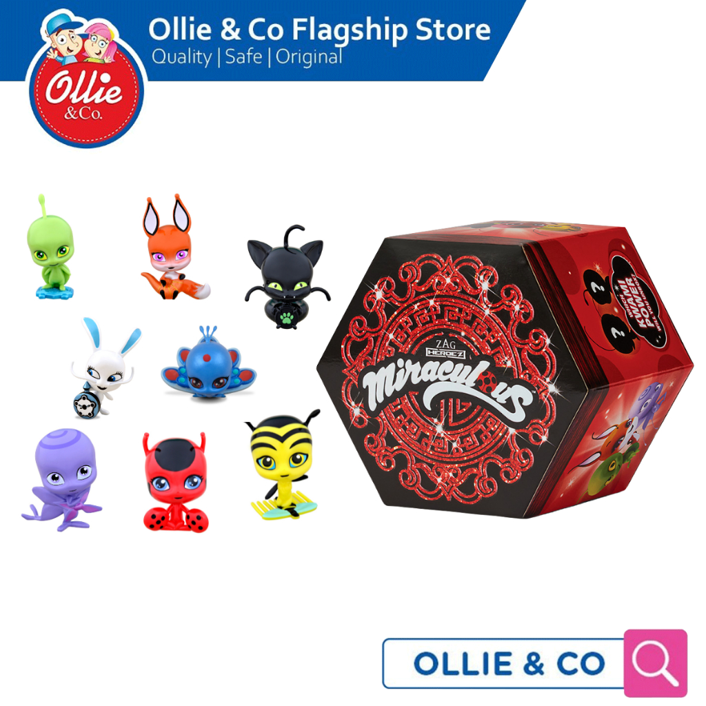 Zag Heroez Miraculous Kwami Surprise Miracle Blind Box Mini Figures ...