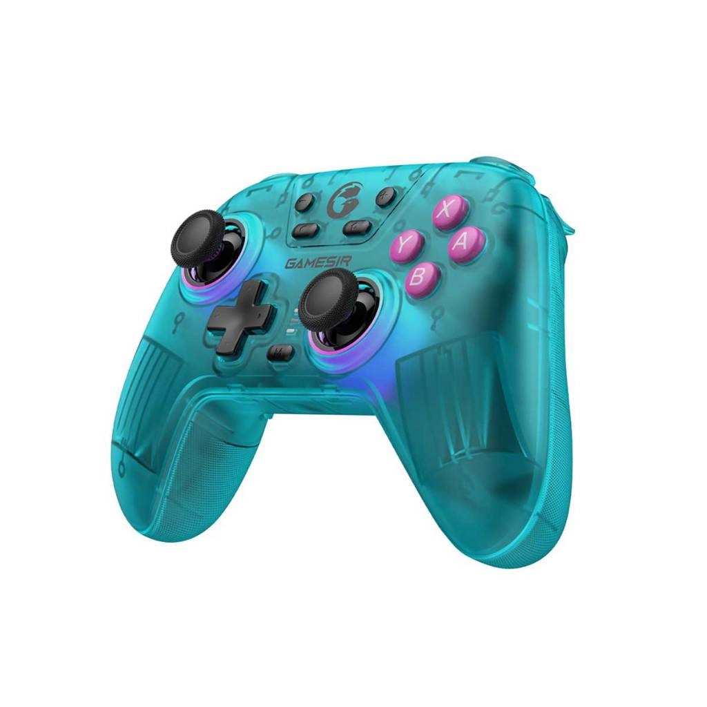 Gamesir T4 Nova HD Rumble Wireless Controller For N-Switch (Neon Teal ...