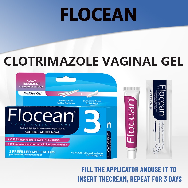 Flocean VAGINAL ANTIFUNGAL GEL COMBINATION Clotrimazole Vaginal gel 2% ...