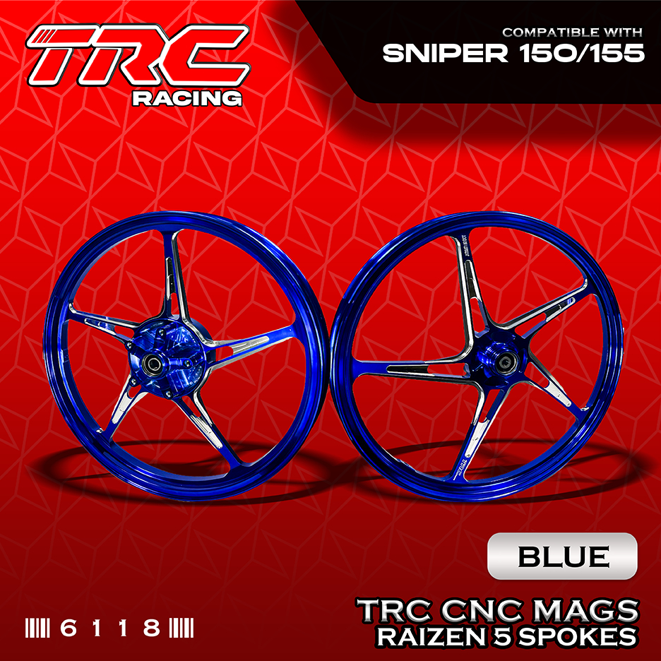 TRC SNIPER 155/150 CNC Mags Raizen 5 Spokes 1.6 x 1.6 x 17 Malaysian ...