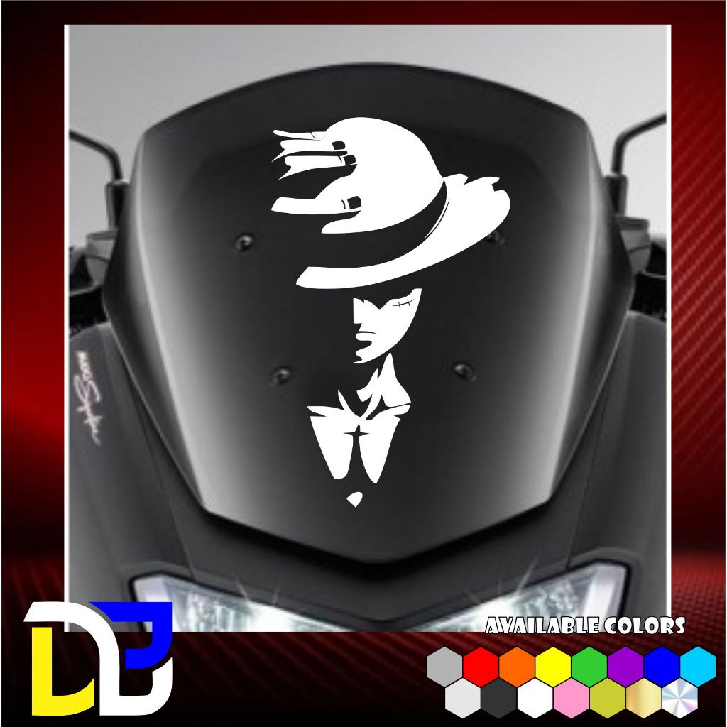 nmax visor luffy jesus superman batman spiderman machine cut waterproof ...