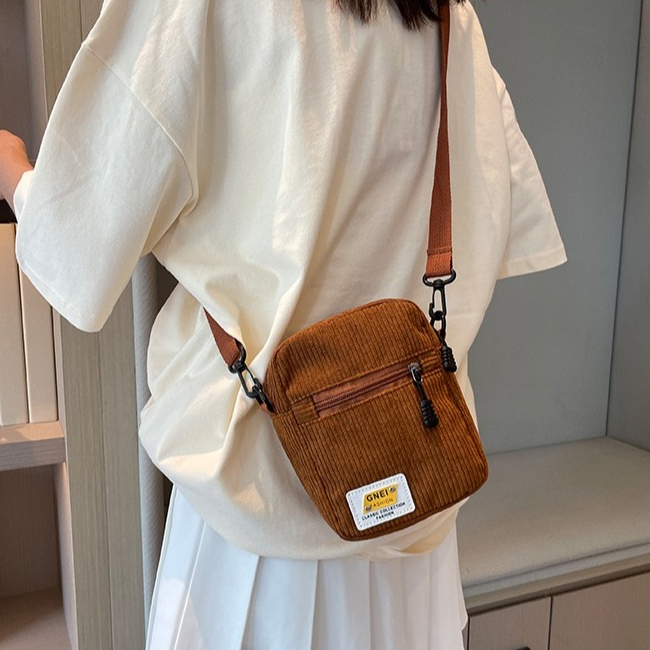 Mumu 2003 Cute Small Corduroy Women Sling Bag Students Shoulder Bags ...
