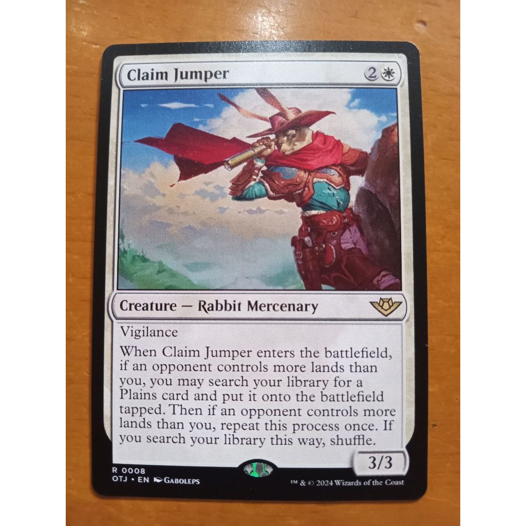 MTG Claim Jumper Rare Outlaws of Thunder Junction OTJ Magic the ...