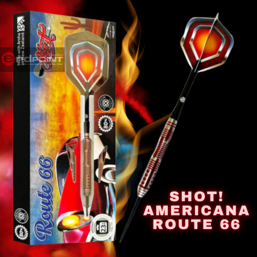 SHOT! AMERICANA ROUTE 66 (darts) 23g | Shopee Philippines