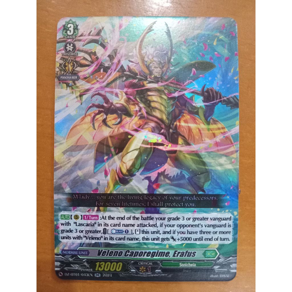 CFV Veleno Caporegime, Erafus RR DZ-BT01 Stoicheia Cardfight Vanguard English | Shopee Philippines