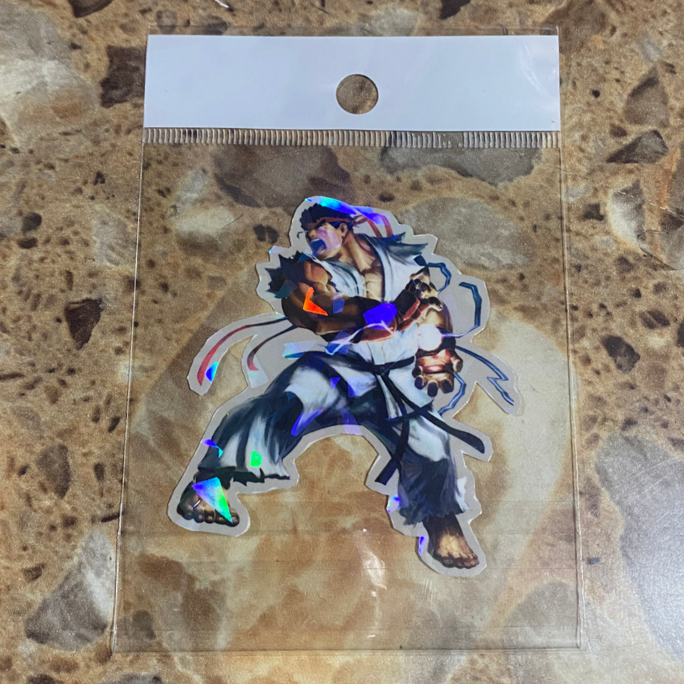sticker ryu street fighter decals waterproof stickers decal laptop ...