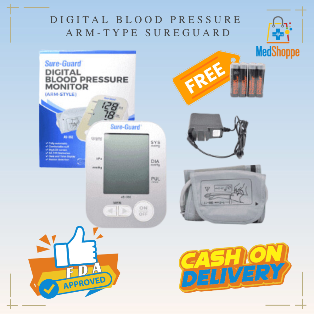 SURE-GUARD Digital Blood Pressure Arm-Type | Shopee Philippines