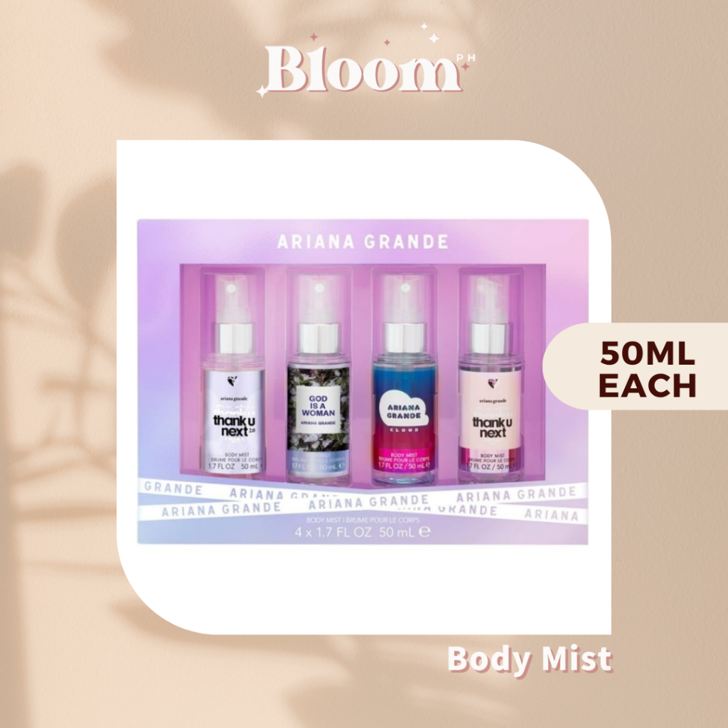 Ariana Grande 4pc. Body Mist Travel Size 50ml each (Also sold ...