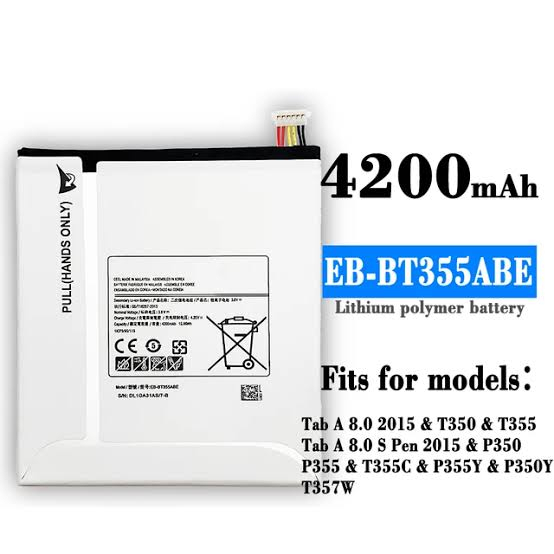 SAMSUNG Galaxy Tab A 8.0 P205 P350 P355 EB-BT355ABA Battery Replacement ...