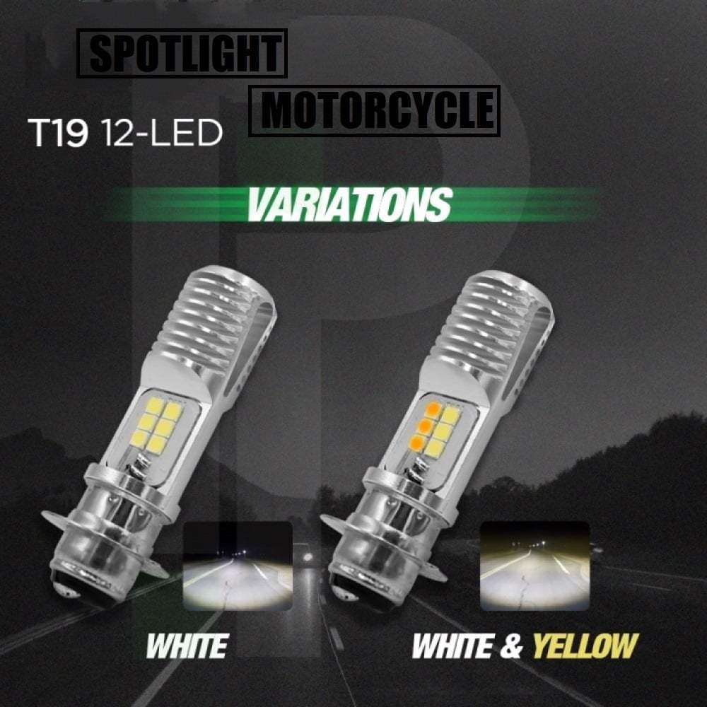 EURO MOTOR MARVEL 125 MOTORCYCLE LED HEADLIGHT 12 LED SUPER BRIGHT ...