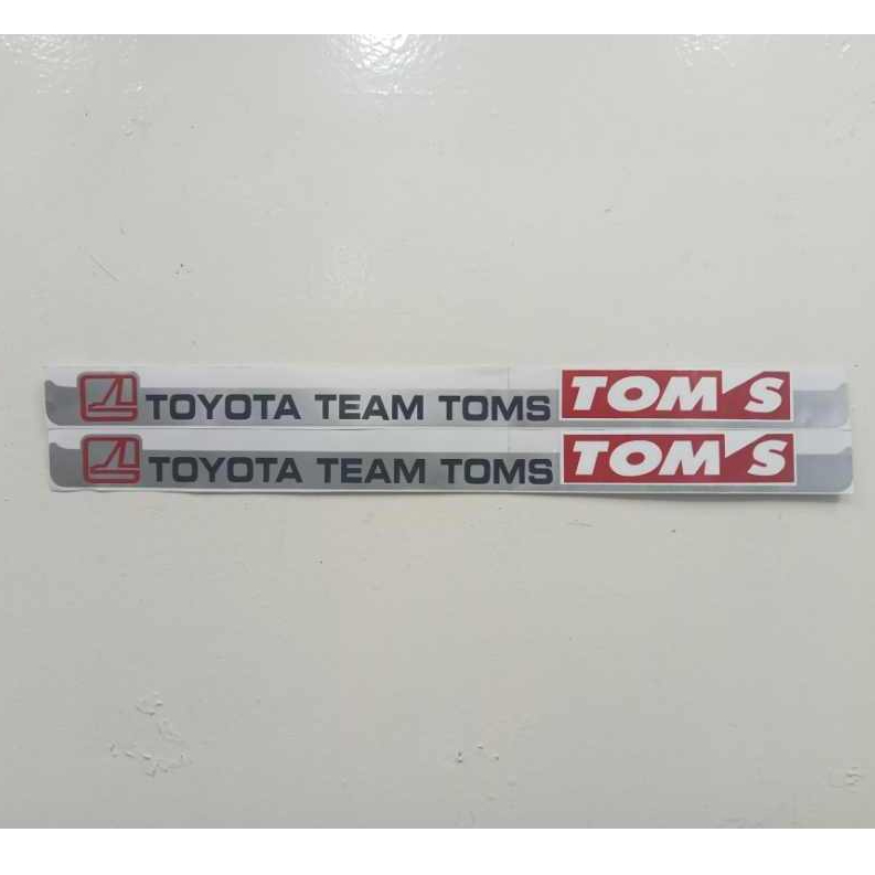 Toyota Team Toms cut out sticker for LTO frame | Shopee Philippines