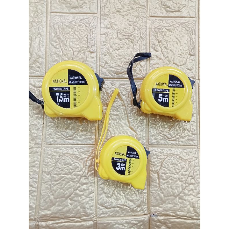 Measure Tools Standard Metro Yellow (3m,5m,7.5m) | Shopee Philippines