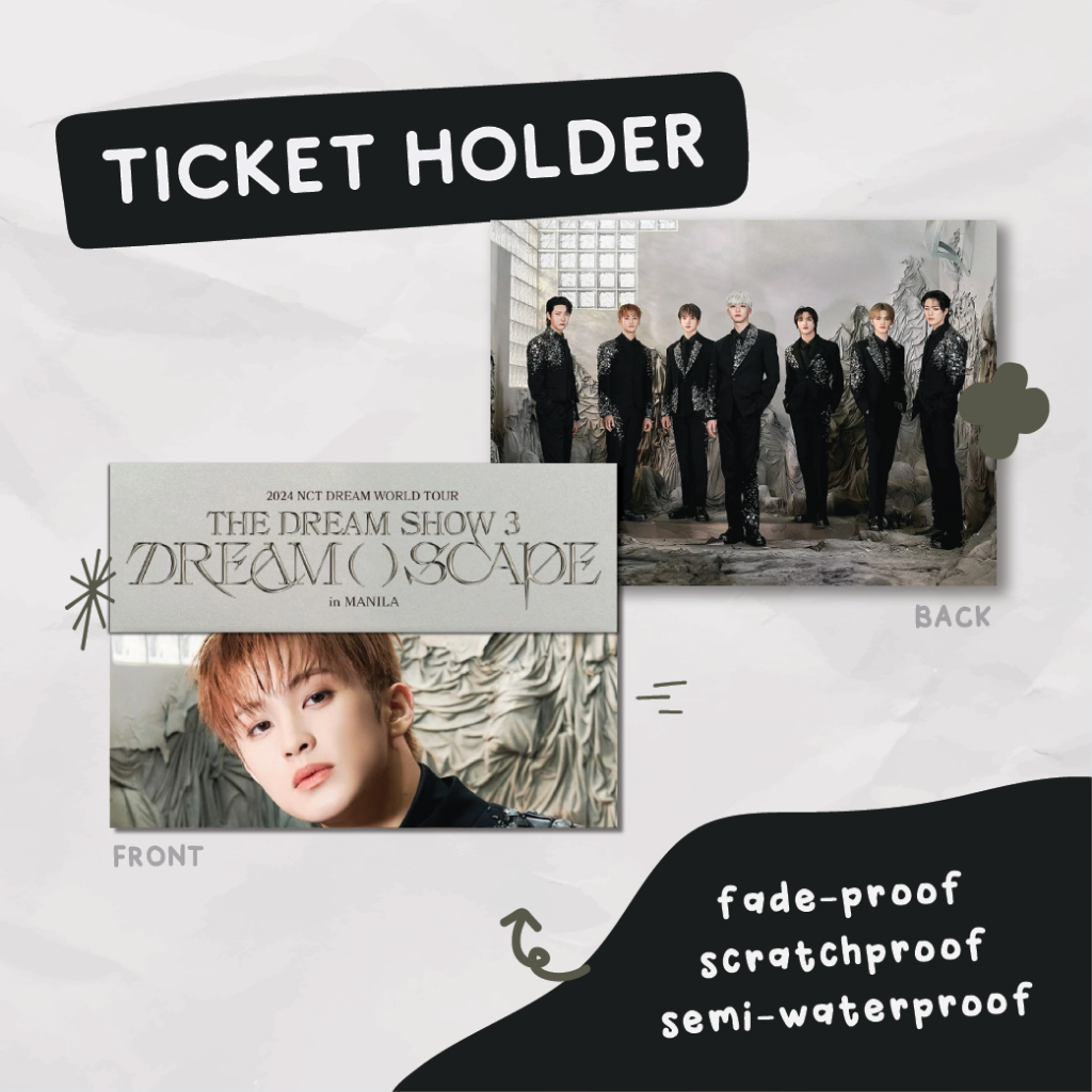 SCRATCHPROOF 2024 NCT DREAM WORLD TOUR in MANILA Ticket Holder | Shopee Philippines