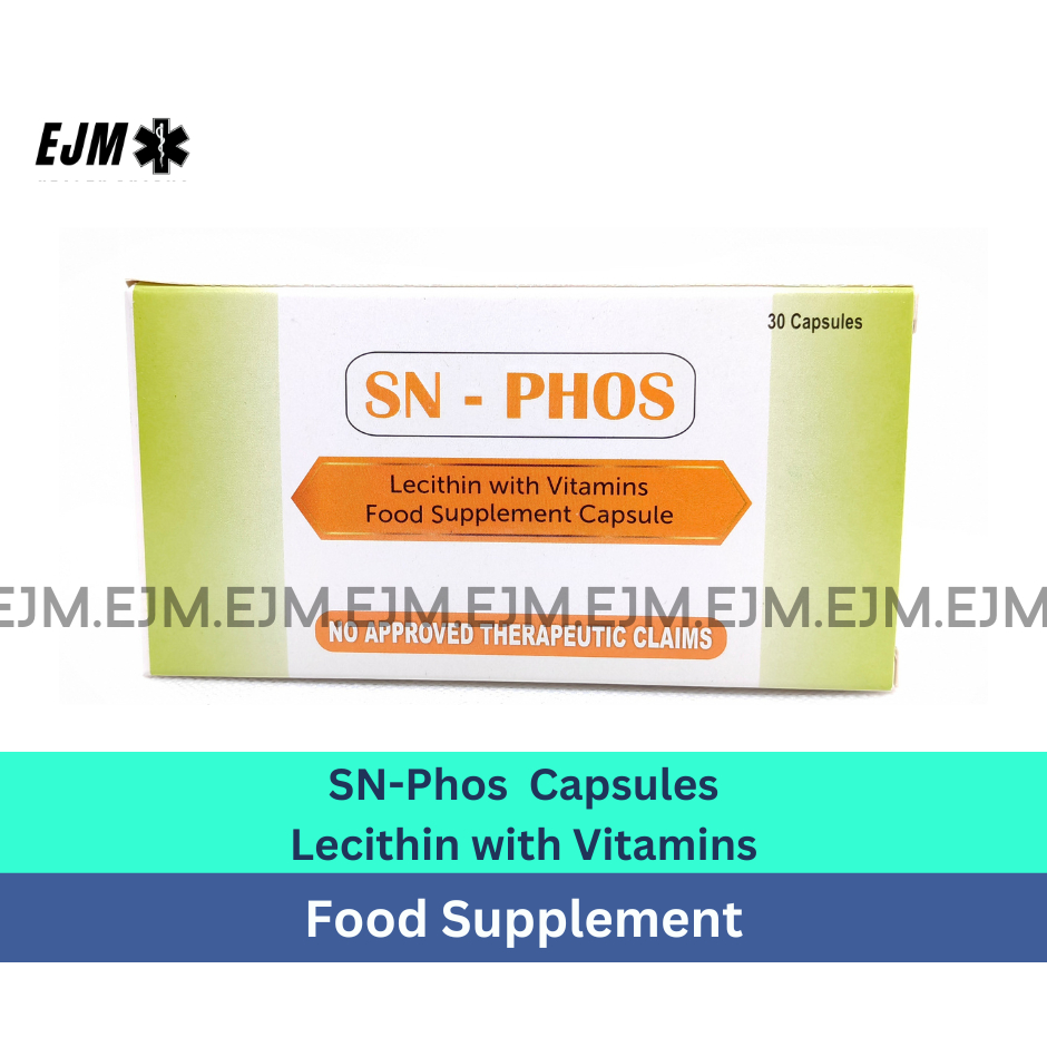 SN-Phos Capsules Lecithin with Vitamins - 30 capsules | Shopee Philippines