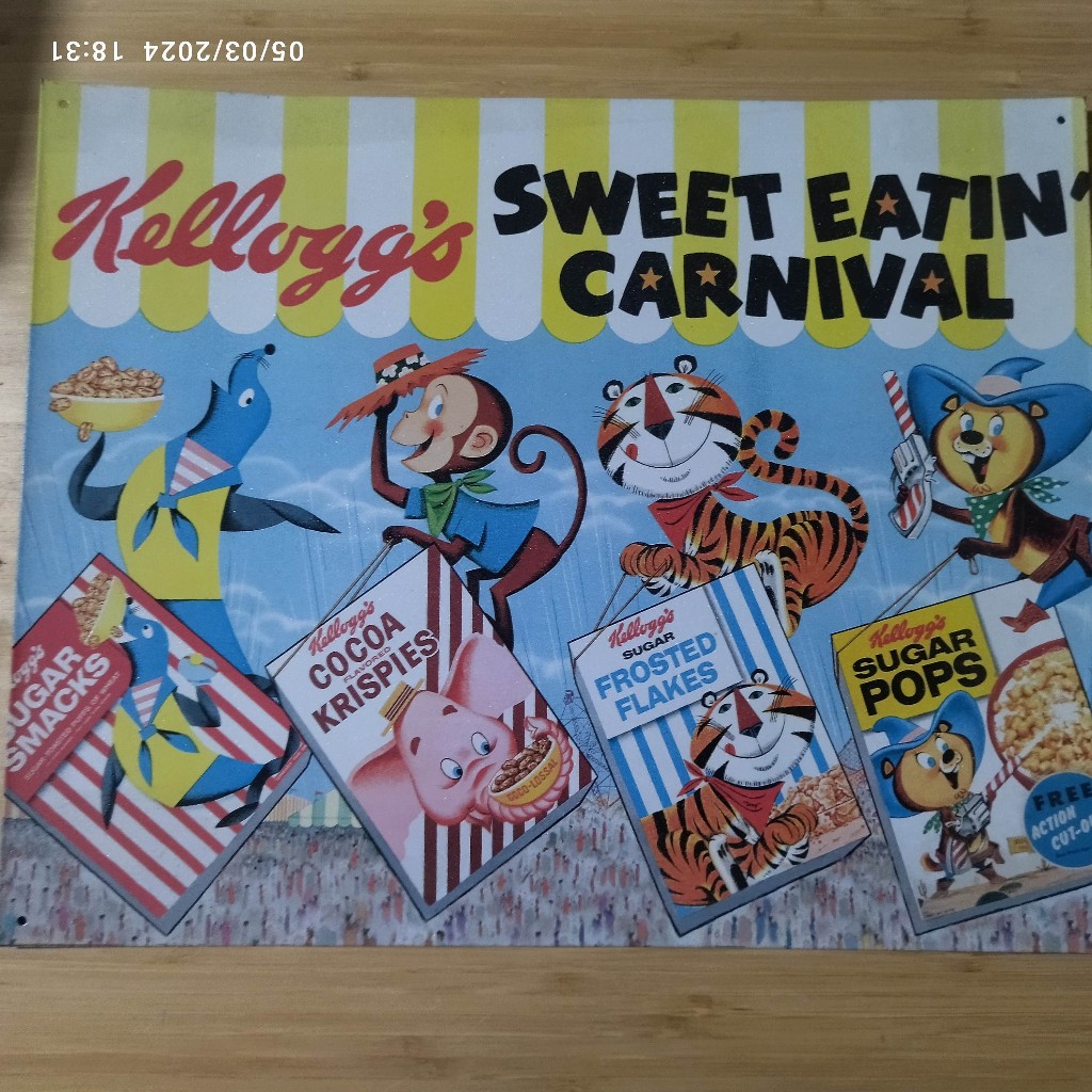 Tin Kellogg's Sweet Eatin Carnival Poster | Shopee Philippines