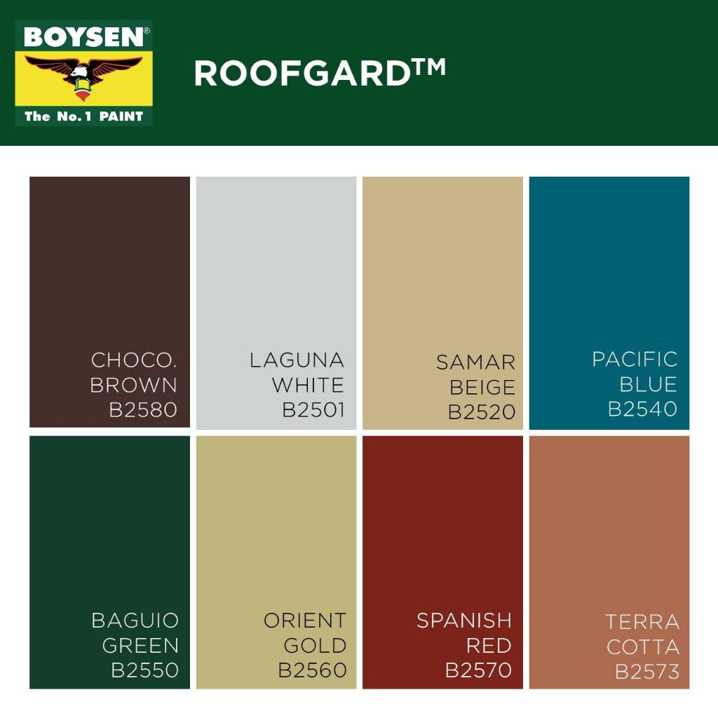 BOYSEN Roofgard Roofing Paint All Colors - 4L (GAL) | Shopee Philippines