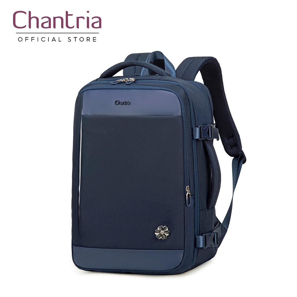 Chantria CB00606 Waterproof Expandable 3 Zipper Suitcase with USB Port ...