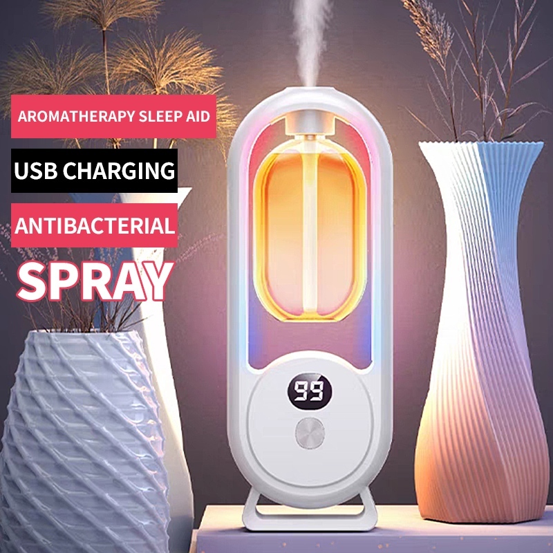 Wall Mount Automatic Aroma Diffuser Rechargeable Humidifier Digital Display Fragrance Machine ...