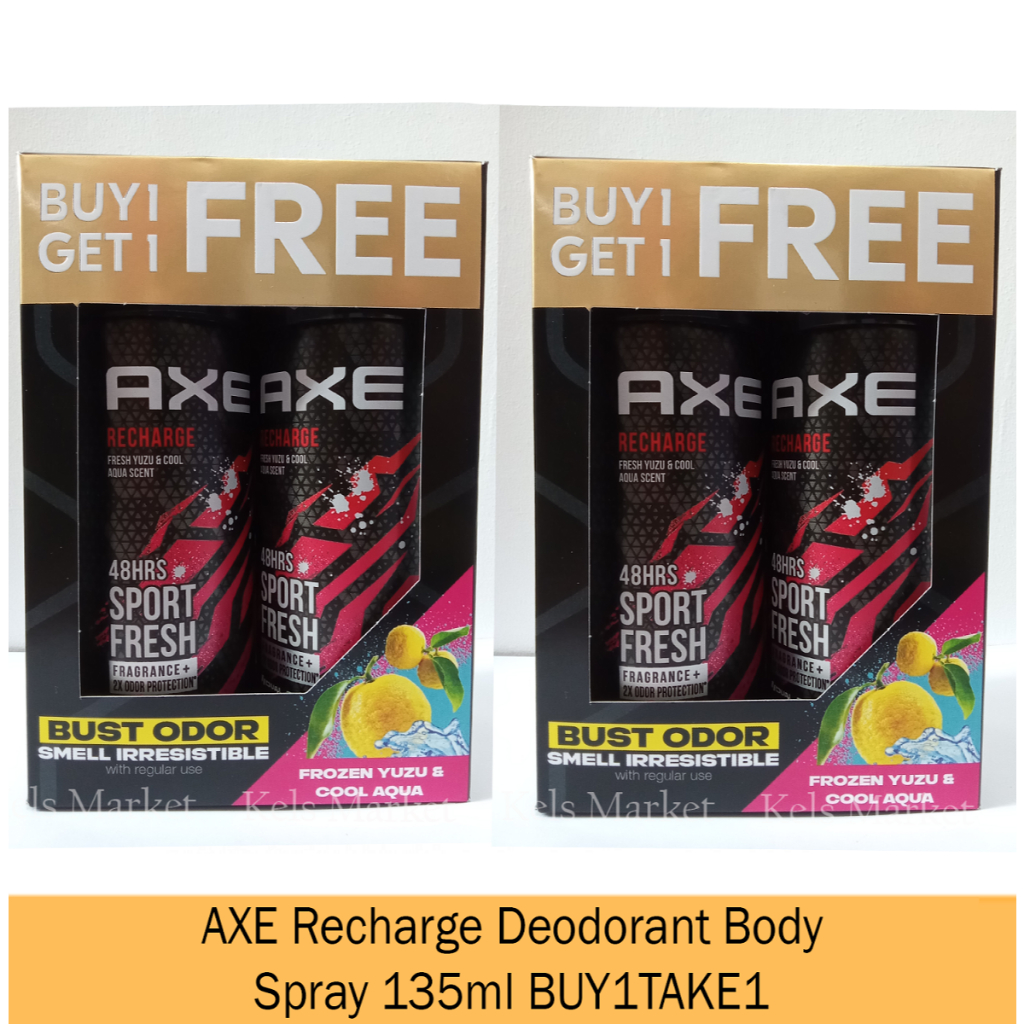 AXE Recharge Deodorant Body Spray 135ml BUY1TAKE1 | Shopee Philippines