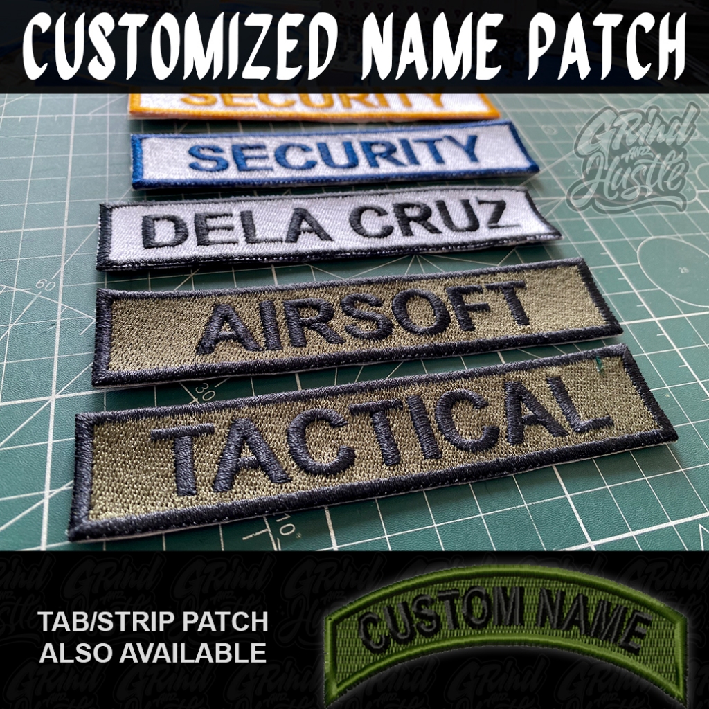 Customized Embroidered Name Patches - Name Cloth - Name Tab - Name ...