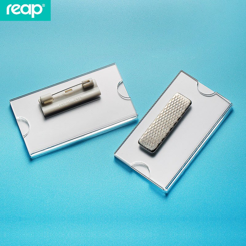 Fantasy Reap Acrylic Lucite Magnetic Name Tag Badge Holder Magnet Pin ...