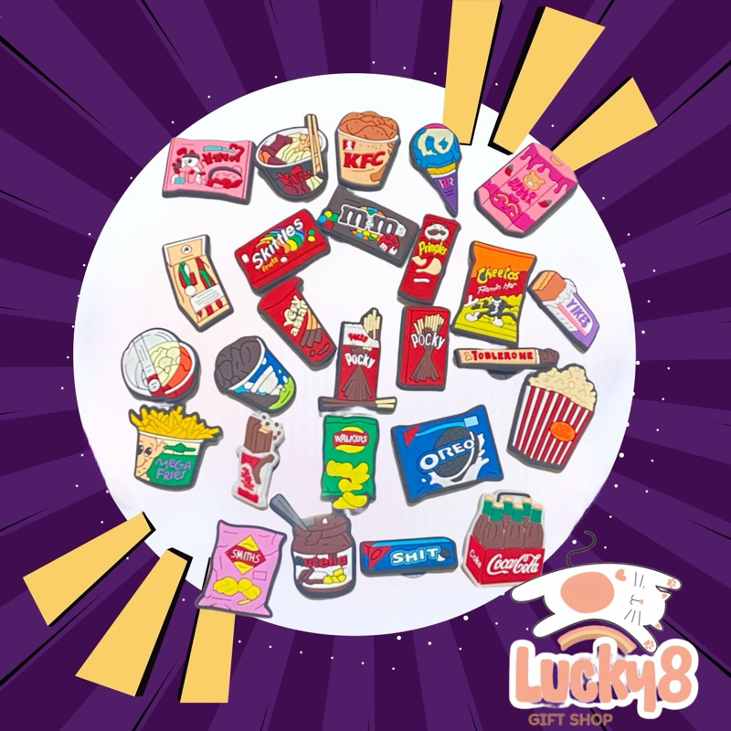 SHOE CHARMS-FOOD SNACK -SHOE BAG ACCESSORIES | Shopee Philippines