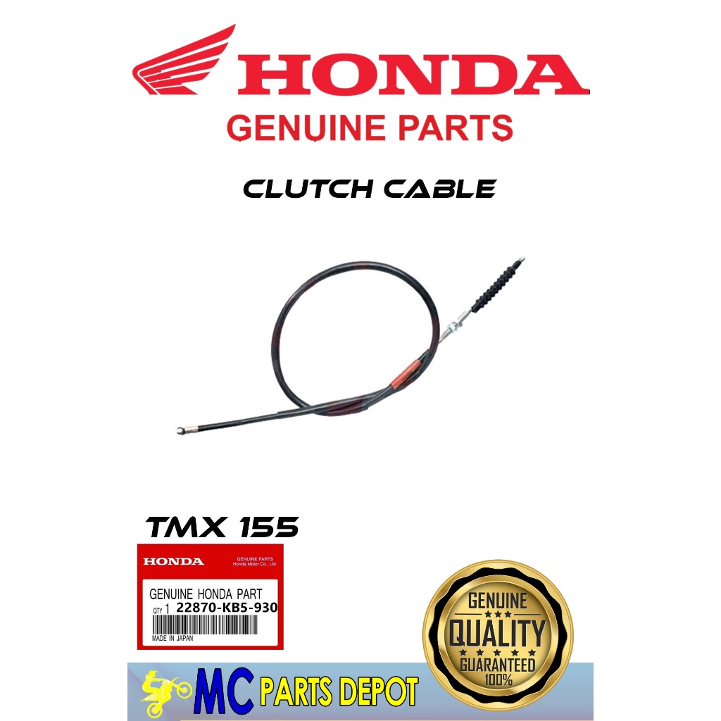 HONDA GENUINE CLUTCH CABLE FOR TMX 155 ( 22870-KB5-930 ) | Shopee ...
