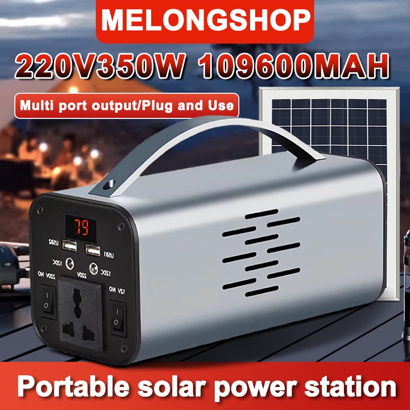 Power Station 220V 350W Power Station 109600mah Multi-function Portable Big Capacity Solar ...