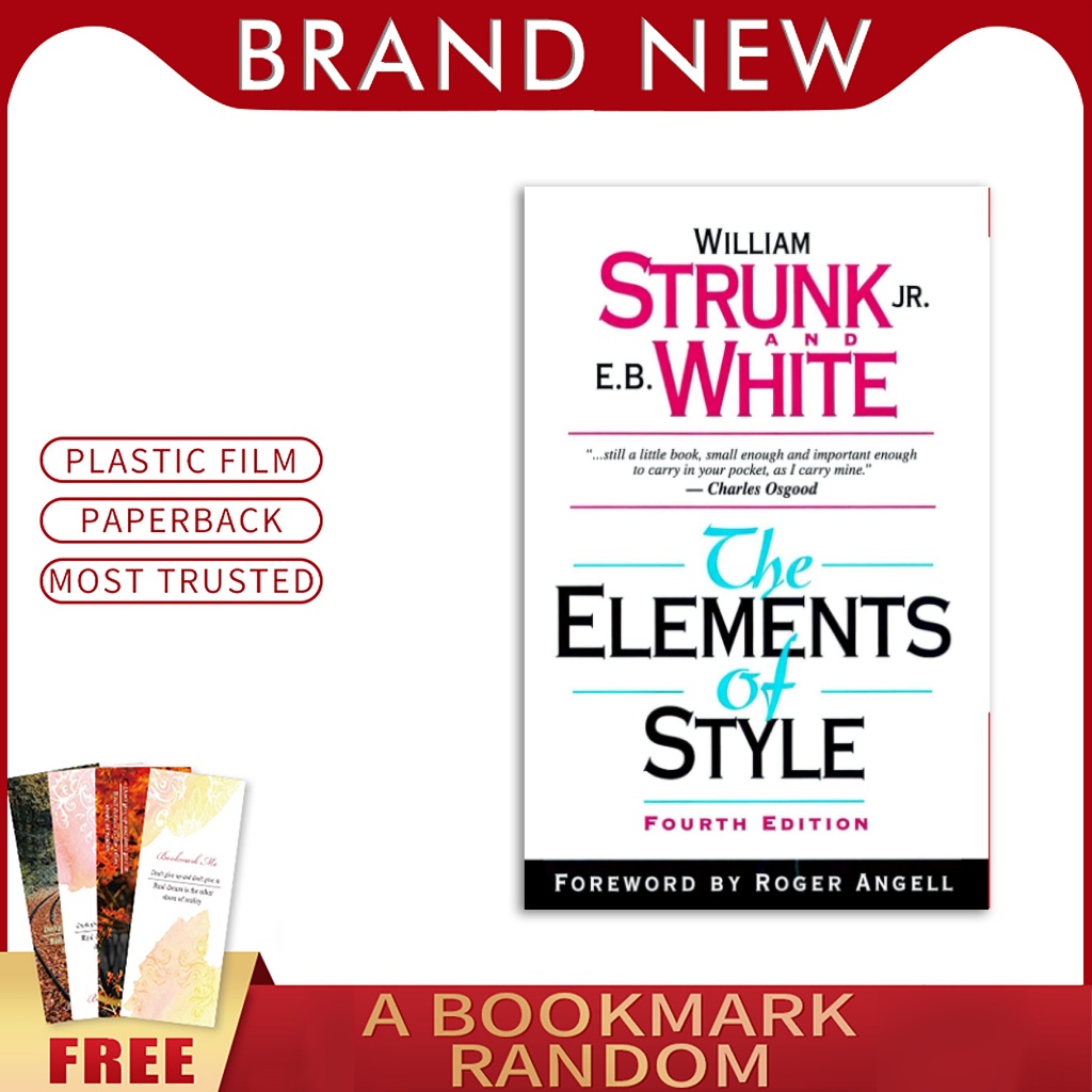 The Elements of Style by William Strunk Jr. with English book | Shopee ...
