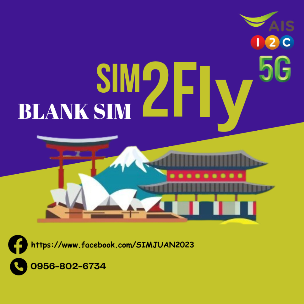 AIS SIM2FLY SIM CARD (ASIA AND GLOBAL COVERAGE) | Shopee Philippines
