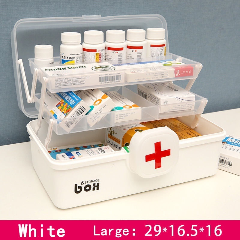 【PHReady Stock】First Aid Kit Storage Box Plastic Family First aid box ...