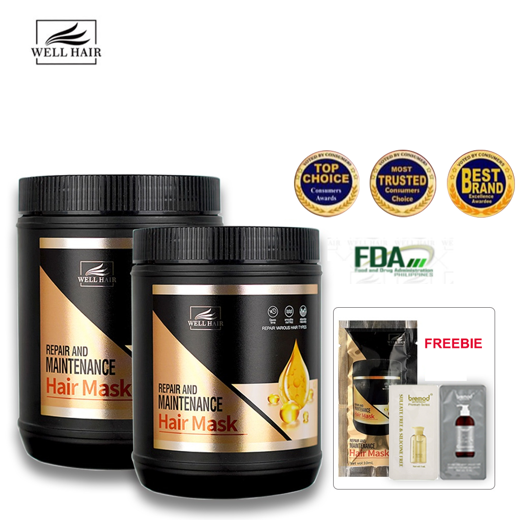 Well Hair Mask 1KG Maintenance Hair Care Damage Dry Frizzy Smooth ...