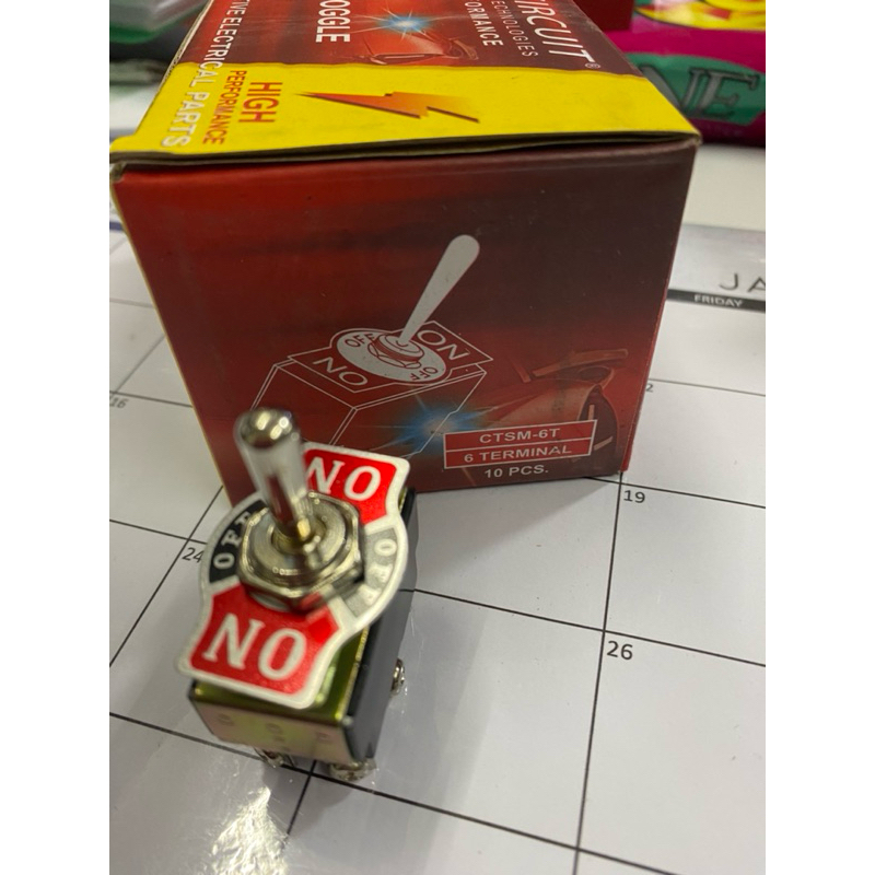 METAL TOGGLE SWITCH 2 TERMINAL/ 3 TERMINAL / 6 TERMINAL | Shopee ...