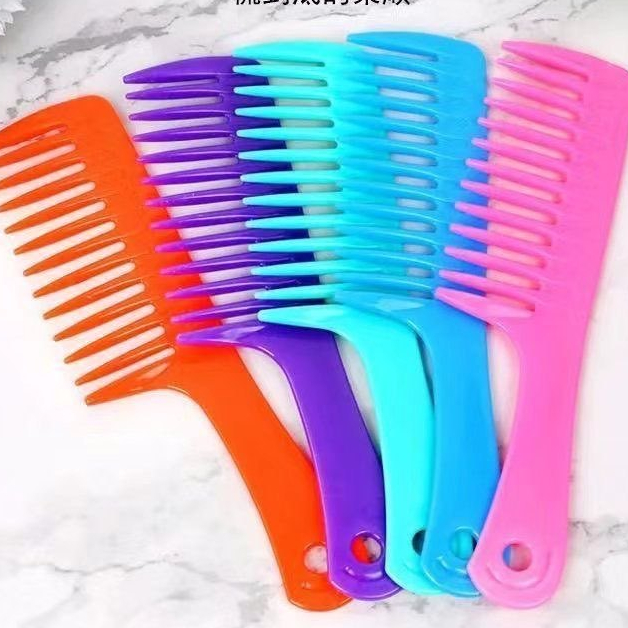 1pc 21cm Big Hair Comb Suklay Plastic Hair Brush Wholesale Assorted ...