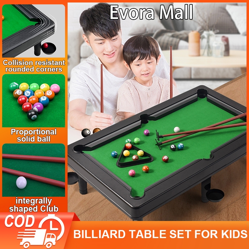 Evora Mini Billiard Table Set For Kids Table Snooker Pool Top Game Kids ...