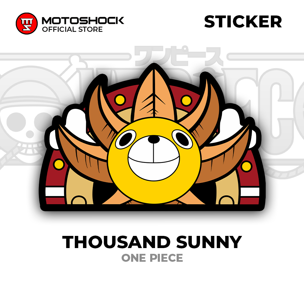Thousand Sunny One Piece Peeker Waterproof Vinyl Sticker for TopBox ...
