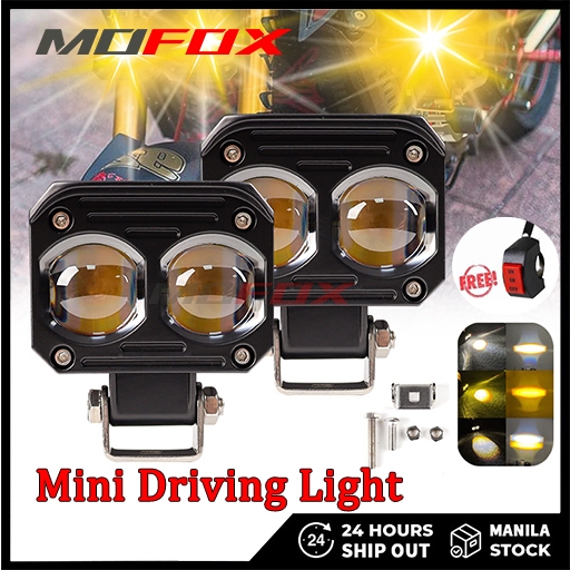 MOFOX TR2 Motorcycle Mini Driving Light 30W Hi/Low Beam Motorcycle ...