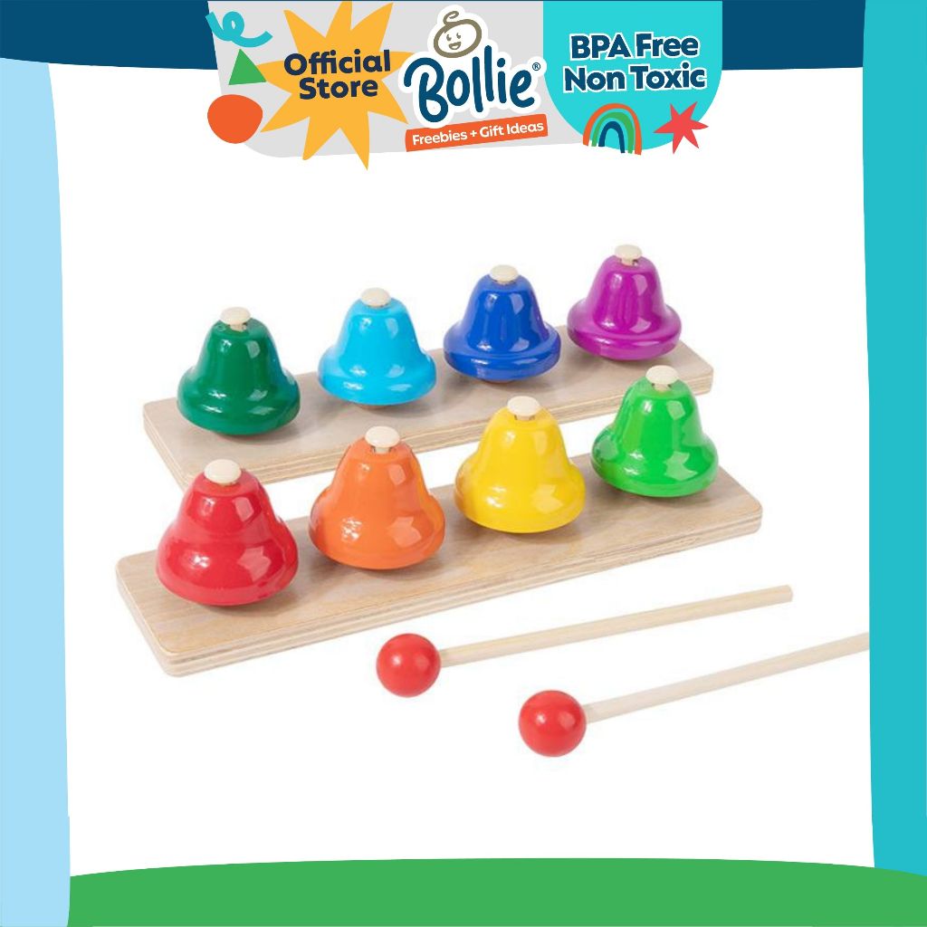 Bollie Baby Eight Tone Rainbow Bells (Musical Instruments for Kids ...