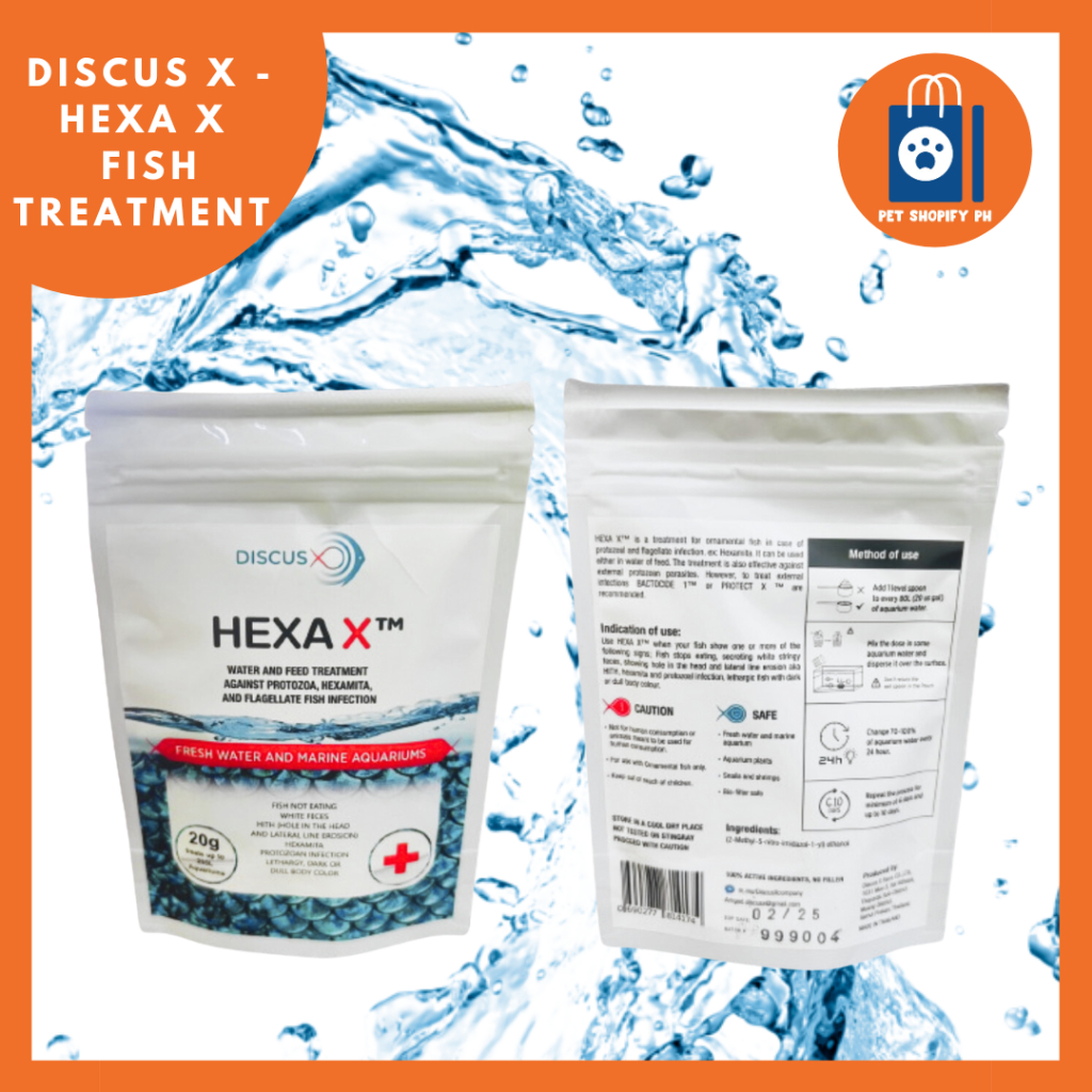 DISCUS X - HEXA X FISH TREATMENT (Available in 20 GRAMS) | Shopee Philippines